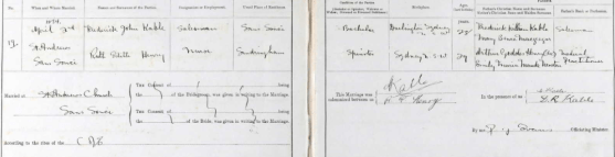 Frederick John Kable (1905 – 1992) – Henry Kable – Susannah Holmes